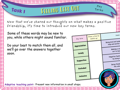 Friendship and Feeling Left Out | Teaching Resources