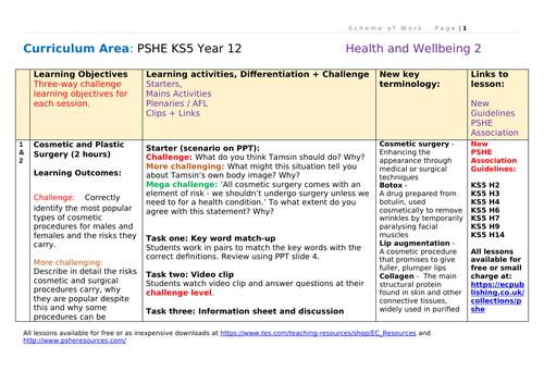 Complete PSHE + RSE Schemes of Work KS3 KS4 KS5 | Teaching Resources