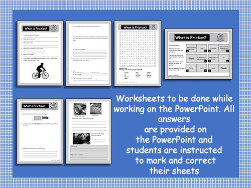 Forces - What is Friction?- Distance Learning and Homeschool for KS3 ...