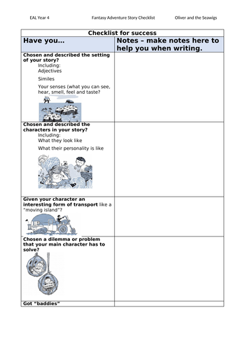 Oliver and the Seawigs EAL book resources Y4 | Teaching Resources