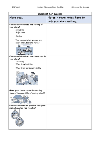 Oliver and the Seawigs EAL book resources Y4 | Teaching Resources