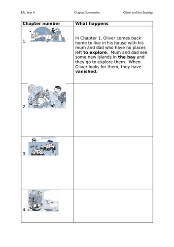 Oliver and the Seawigs EAL book resources Y4 | Teaching Resources