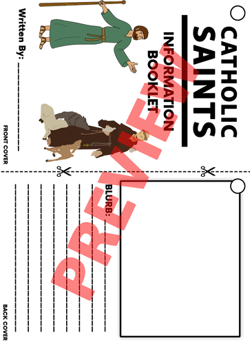 Catholic Saints Student Research Booklet | Teaching Resources