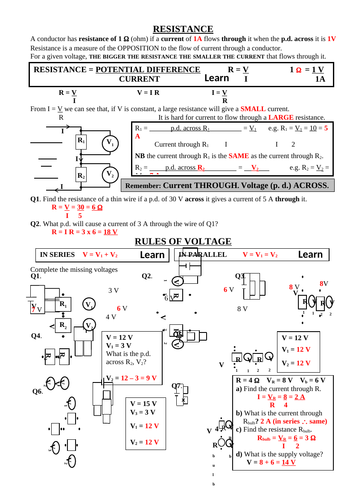 Direct Current Electricity - all you need to know about circuits with ...