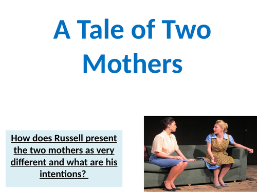 Blood Brothers Mrs Johnstone and Mrs Lyons | Teaching Resources