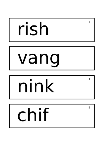 Sort the alien and real words - set 1 2 3 RWI and cotton bud paint ...