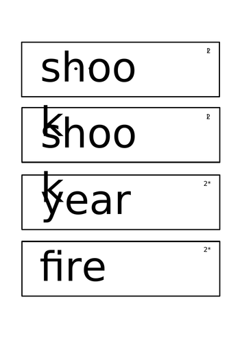 Sort the alien and real words - set 1 2 3 RWI and cotton bud paint ...