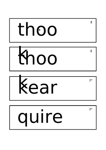 Sort the alien and real words - set 1 2 3 RWI and cotton bud paint ...