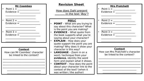 Boy Roald Dahl Scheme (KS3) | Teaching Resources