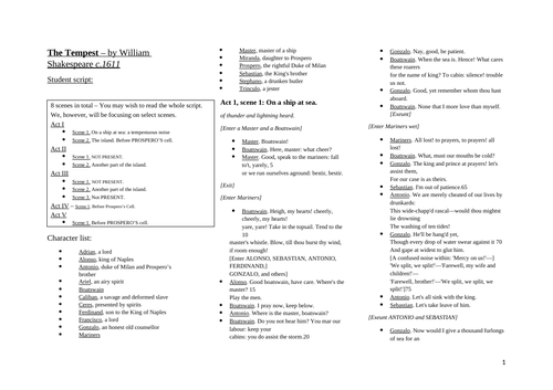 The Tempest and Colonialism KS3 whole scheme. | Teaching Resources