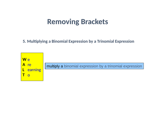 Removing Brackets | Teaching Resources Removing Brackets | Teaching Resources