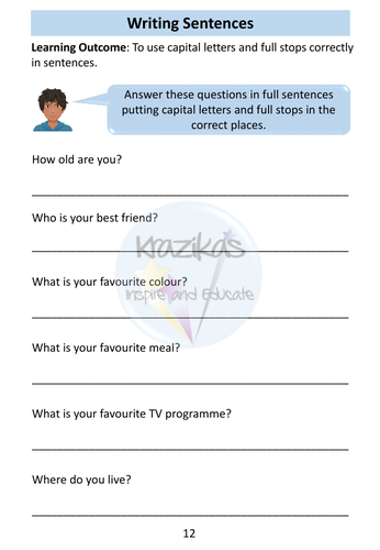English Functional Skills Entry Level 1 Writing Workbook | Teaching ...