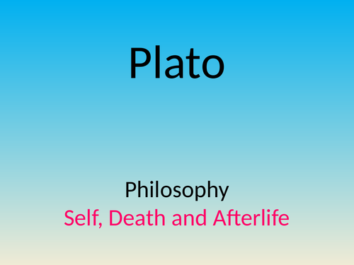 Dualism - Plato | Teaching Resources