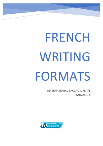 IB French Exam Writing Guide - Essential Support for SL, HL, and Ab ...