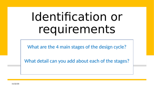 R105: Design engineering exam content lessons | Teaching Resources