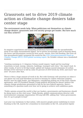 Climate Change Debate | Teaching Resources