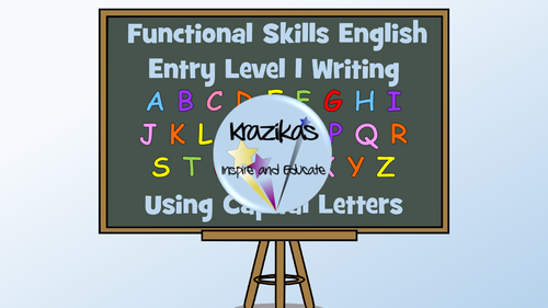 Entry Level 1 Functional Skills English - Capital Letters PowerPoint ...