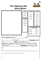 The Highway Rat Character Description ks1 | Teaching Resources
