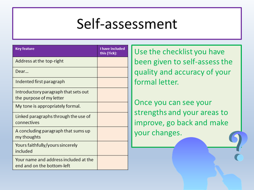 Edexcel Writing A Letter | Teaching Resources