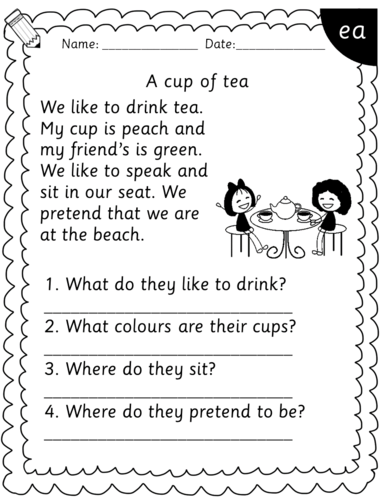 RWI Set 3 Phonics Reading Comprehension Worksheets: Boosting Skills and ...