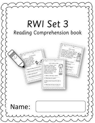 RWI Set 3 Phonics Reading Comprehension Worksheets: Boosting Skills and ...