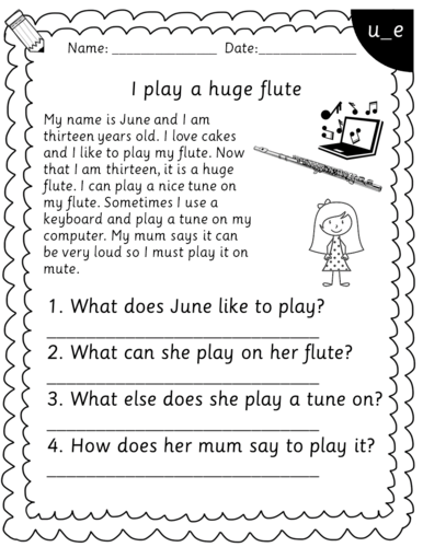 RWI Set 3 Phonics Reading Comprehension Worksheets: Boosting Skills and ...