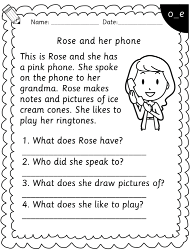RWI Set 3 Phonics Reading Comprehension Worksheets: Boosting Skills and ...