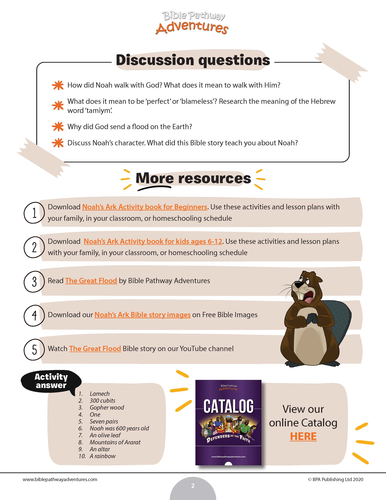 FREEBIE: Noah's Ark Bible quiz | Teaching Resources