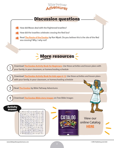 FREEBIE: Red Sea crossing word search puzzle | Teaching Resources