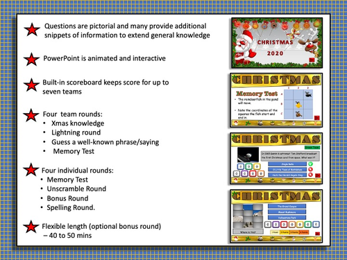 Christmas Team Building Quiz 2 Interactive and Animated for Smart ...
