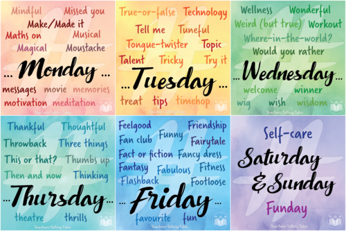 Themes of the Week, ideas for each day | Teaching Resources