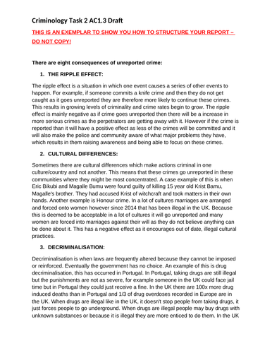 WJEC Level 3 Criminology Certificate: Unit 1 Complete Bundle | Teaching ...