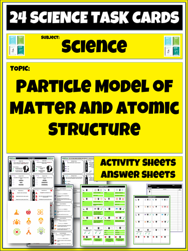 Particle Model Atomic Structure Science | Teaching Resources