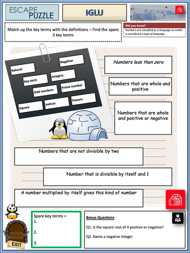 Maths Work Booklet - Numbers | Teaching Resources