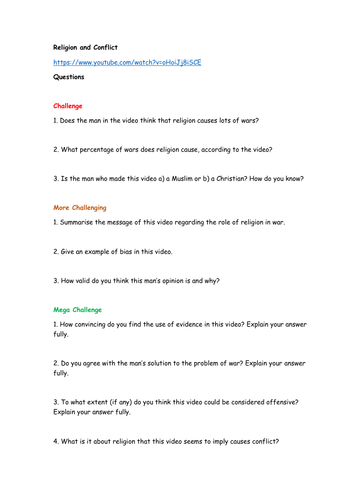 Religious Conflict + Leaders | Teaching Resources