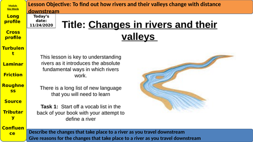 FREE 11 Lessons - AQA GCSE UK physical Landscapes Rivers Whole Unit ...