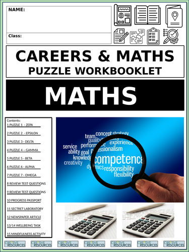Maths Work Booklet + Careers | Teaching Resources