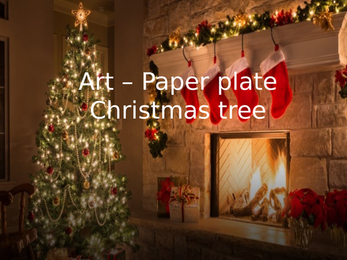 Winter holiday (Christmas) paper plate Christmas tree - Step by step ...