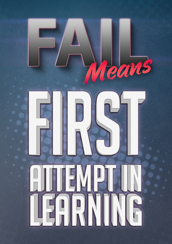 First Attempt In Learning Poster | Teaching Resources