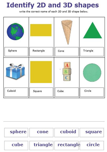 Primary Maths-3D Shapes Lesson | Teaching Resources