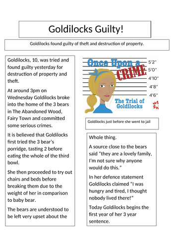 Newspaper article writing | Teaching Resources