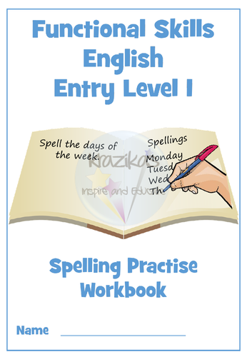 English Functional Skills - Spelling Practise Workbook Entry Level 1 ...