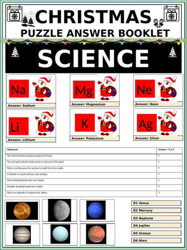 Science Christmas Activities | Teaching Resources