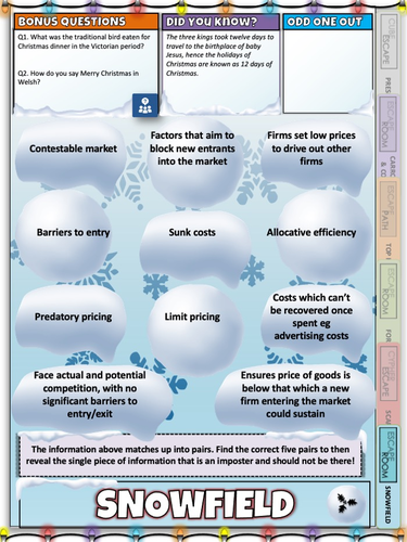 Christmas Economics Puzzle Work Book | Teaching Resources