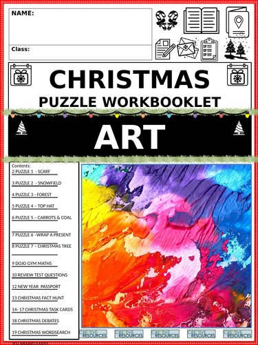 ART Christmas Activities | Teaching Resources