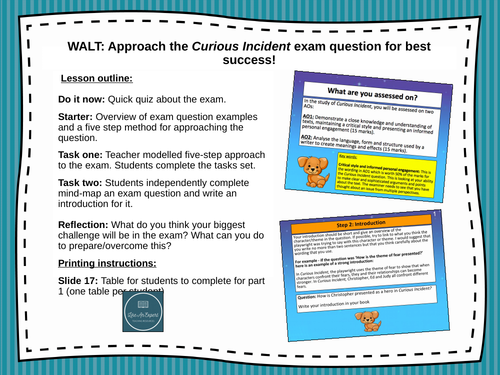 IGCSE Curious Incident (play) - How to approach the IGCSE exam ...