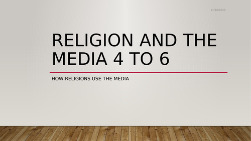Religion and the Media | Teaching Resources
