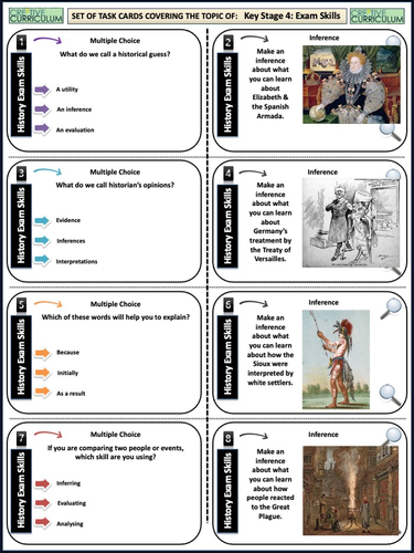 History Topic Cards KS3 and GCSE | Teaching Resources