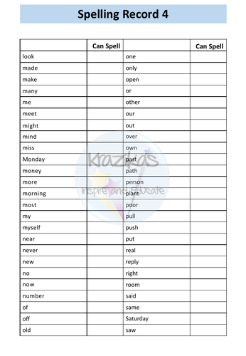English Functional Skills - Entry Level 1 Spelling Tests | Teaching ...