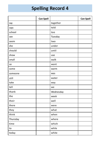 English Functional Skills - Entry Level 1 Spelling Tests | Teaching ...